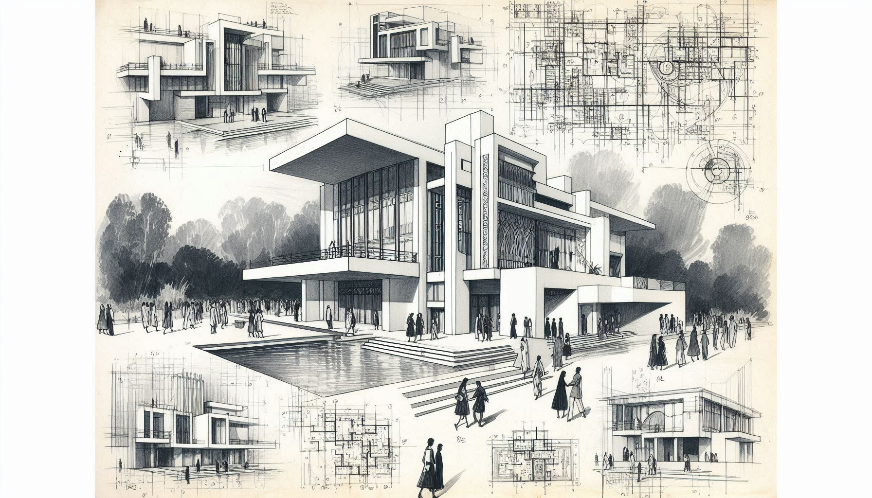 Le Corbusier: schizzi e disegni di architetti famosi